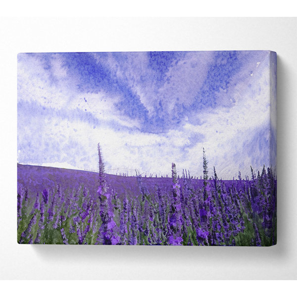 Lily Manor Lavendelfeld am Himmel - Kunstdrucke auf Leinwand | Wayfair.de